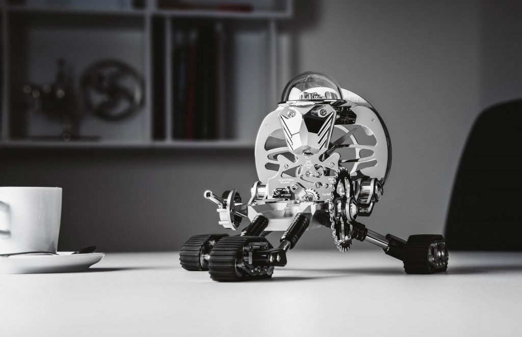MB&F Introduces Grant, a Triple-Tracked Transformer Clock | SJX Watches