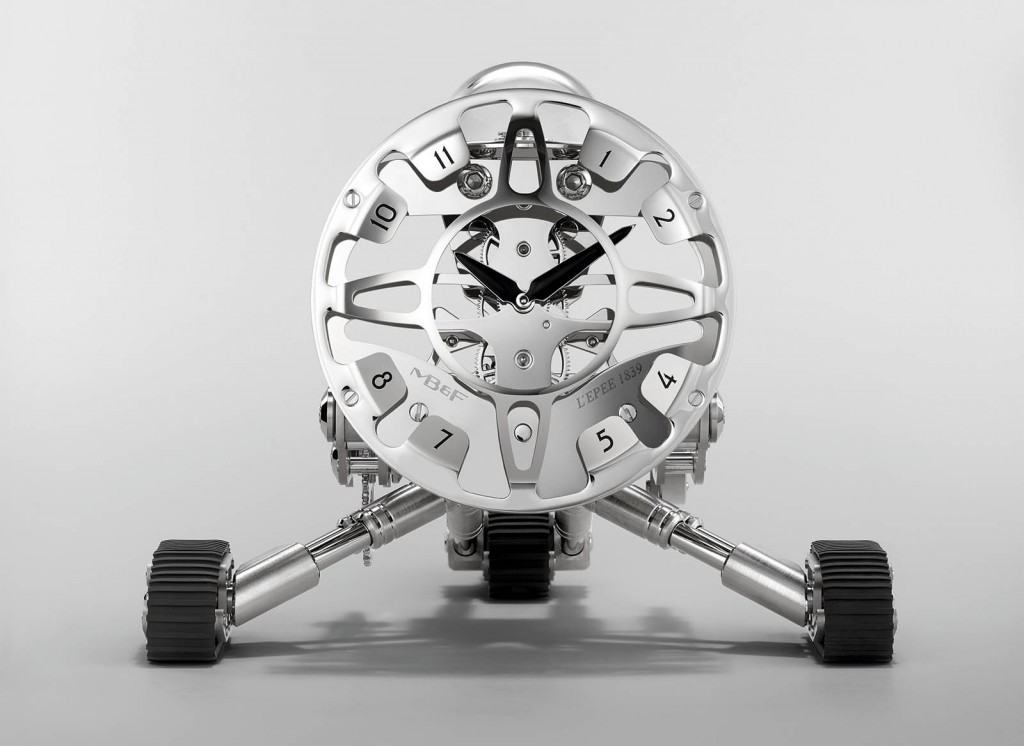 MB&F Introduces Grant, a Triple-Tracked Transformer Clock | SJX Watches