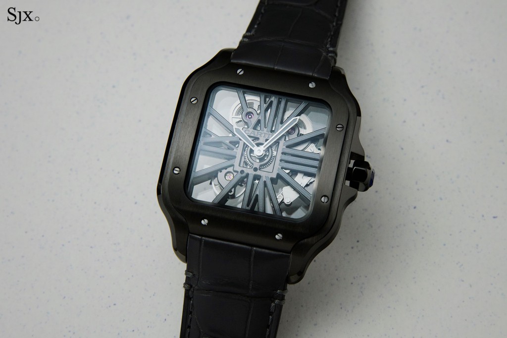 Hands-On: Cartier Santos Skeleton ADLC “Noctambule” | SJX Watches