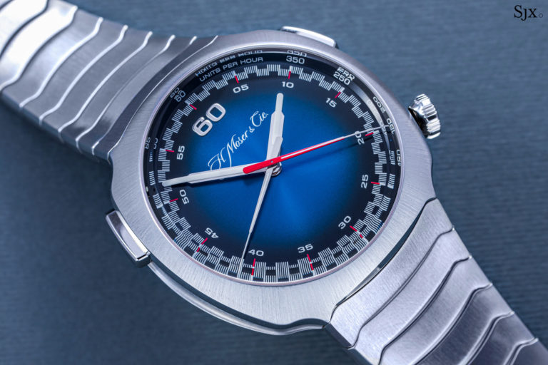 Living With: H. Moser & Cie. Streamliner Flyback Chronograph Funky Blue ...