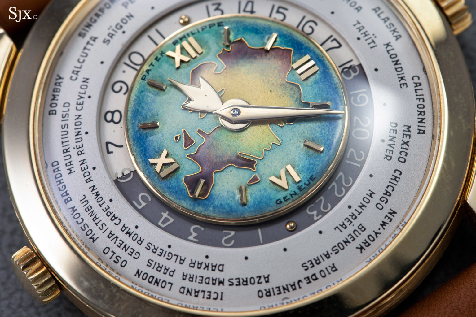 Up Close: Patek Philippe Ref. 2523 World Time Cloisonne “Eurasia” | SJX ...