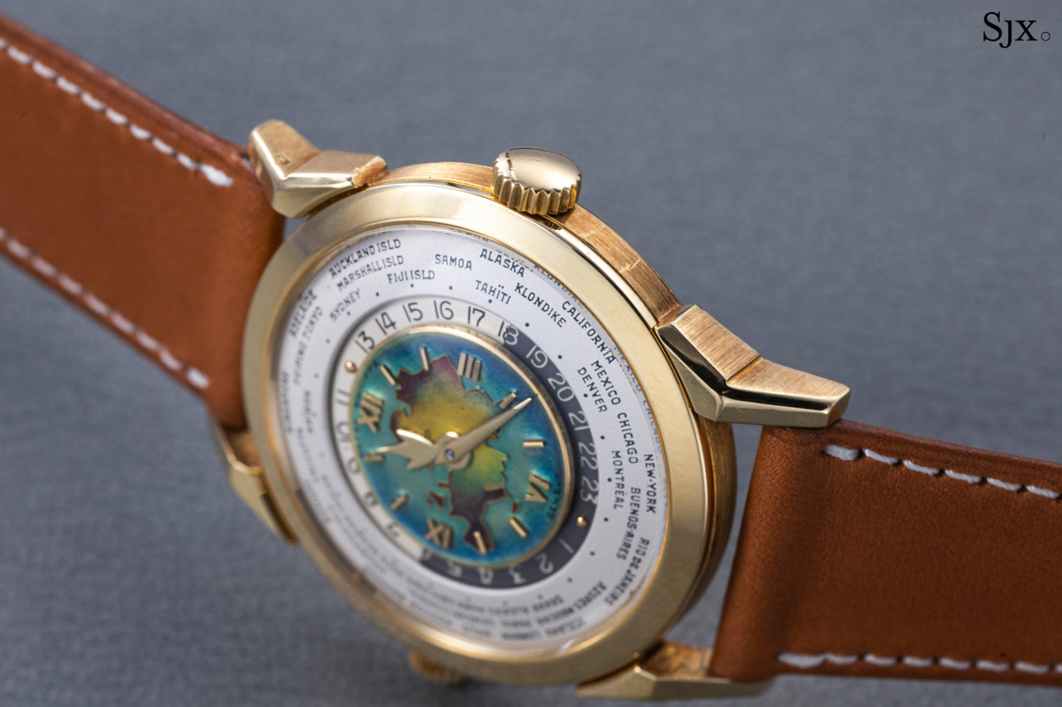 Up Close: Patek Philippe Ref. 2523 World Time Cloisonne “Eurasia” | SJX ...