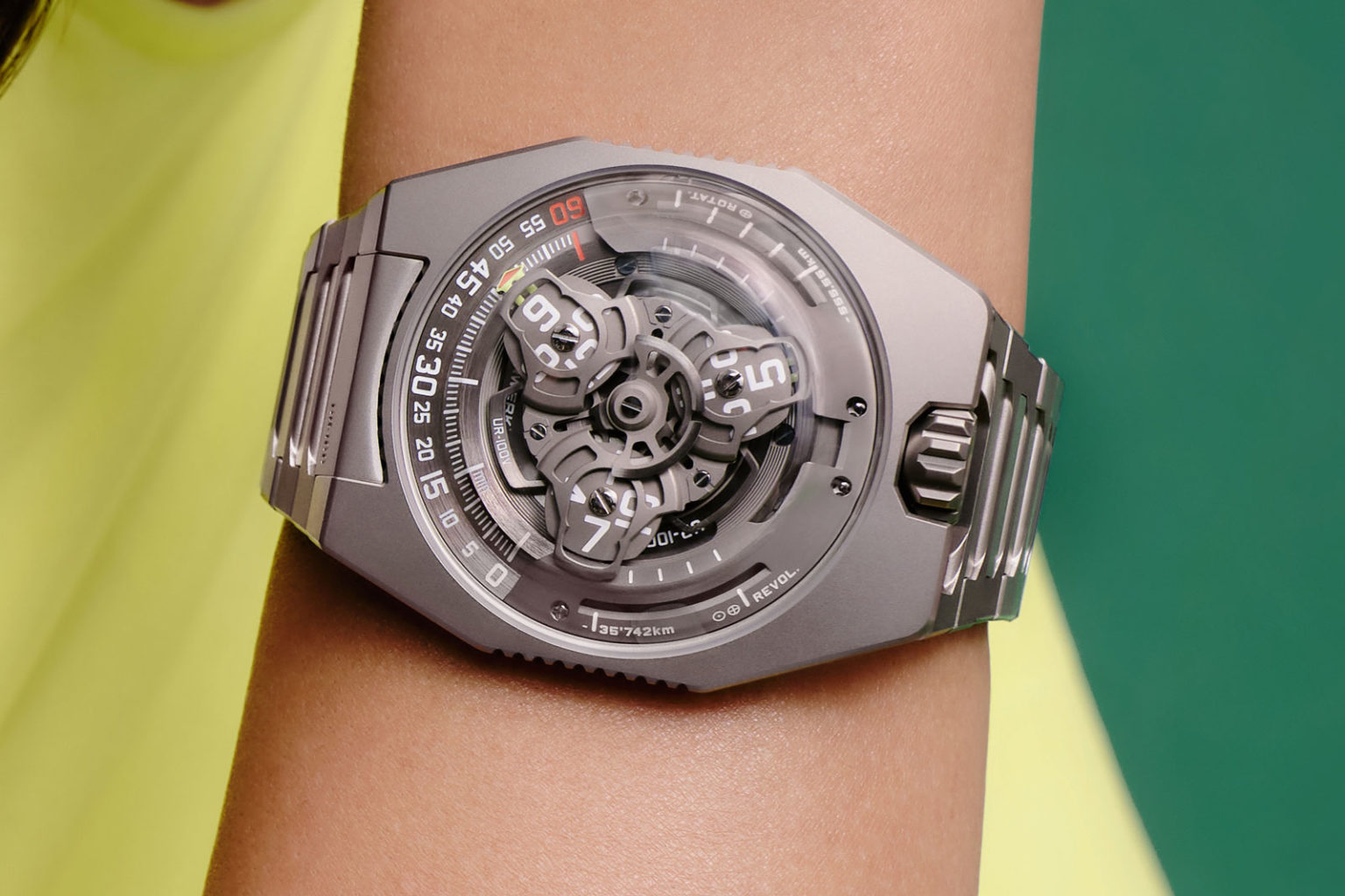 Urwerk Introduces the UR-100V “Magic T” | SJX Watches