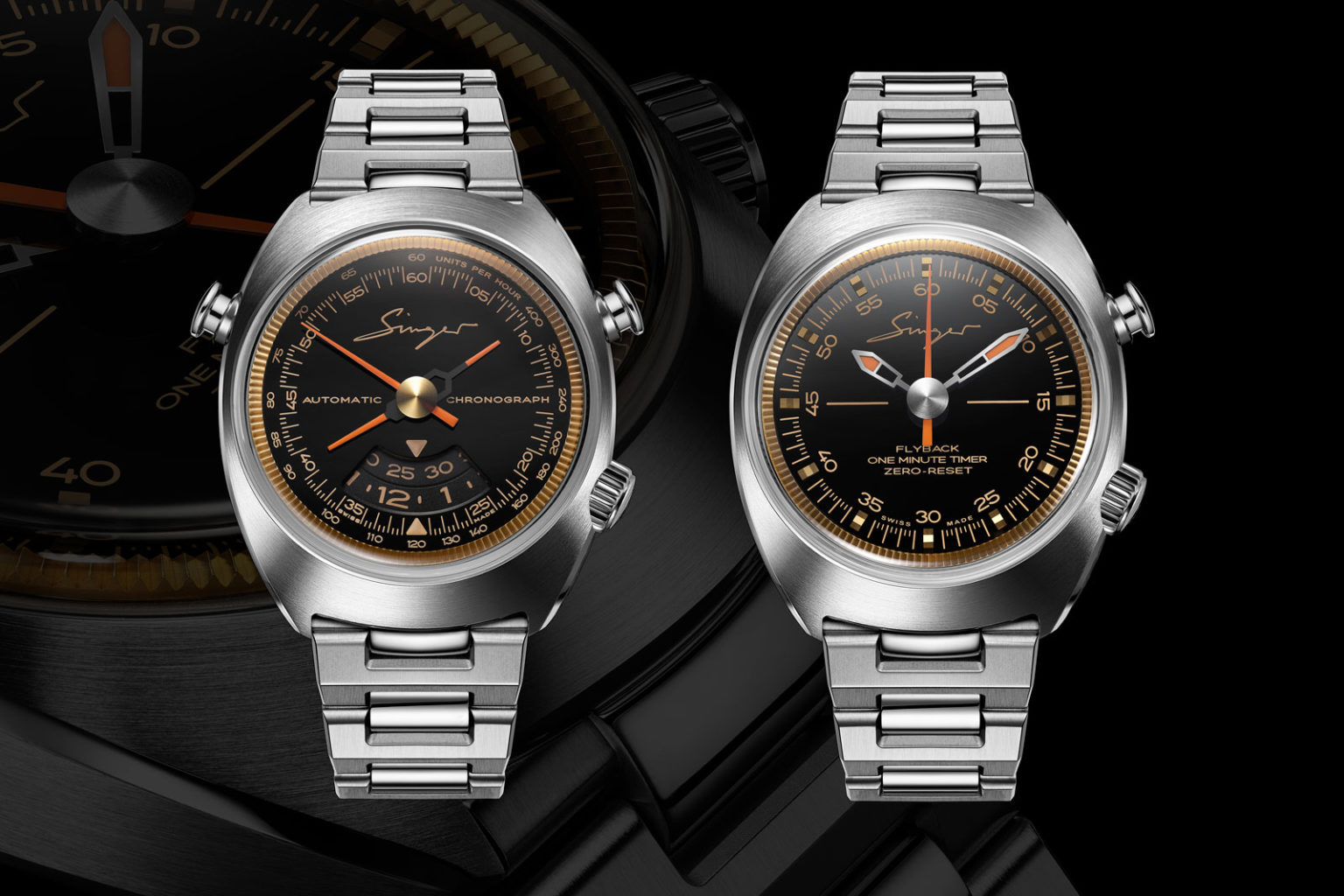 Singer Reimagined Streamlines the Clever Central Chronograph | SJX Watches