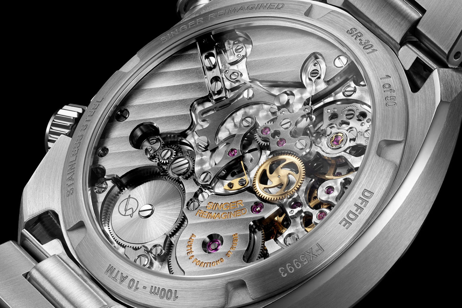 Singer Reimagined Streamlines the Clever Central Chronograph | SJX Watches