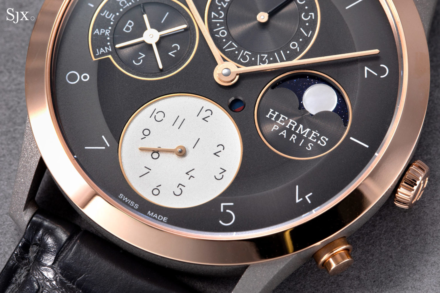 Review: Hermès Slim d’Hermès Quantième Perpétuel Titanium | SJX Watches