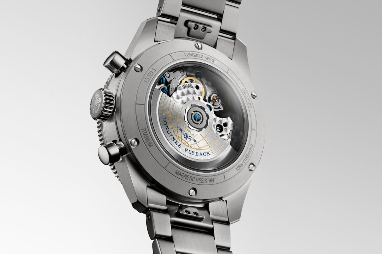 The Longines Spirit Flyback Chronograph, Now in Lightweight Titanium ...