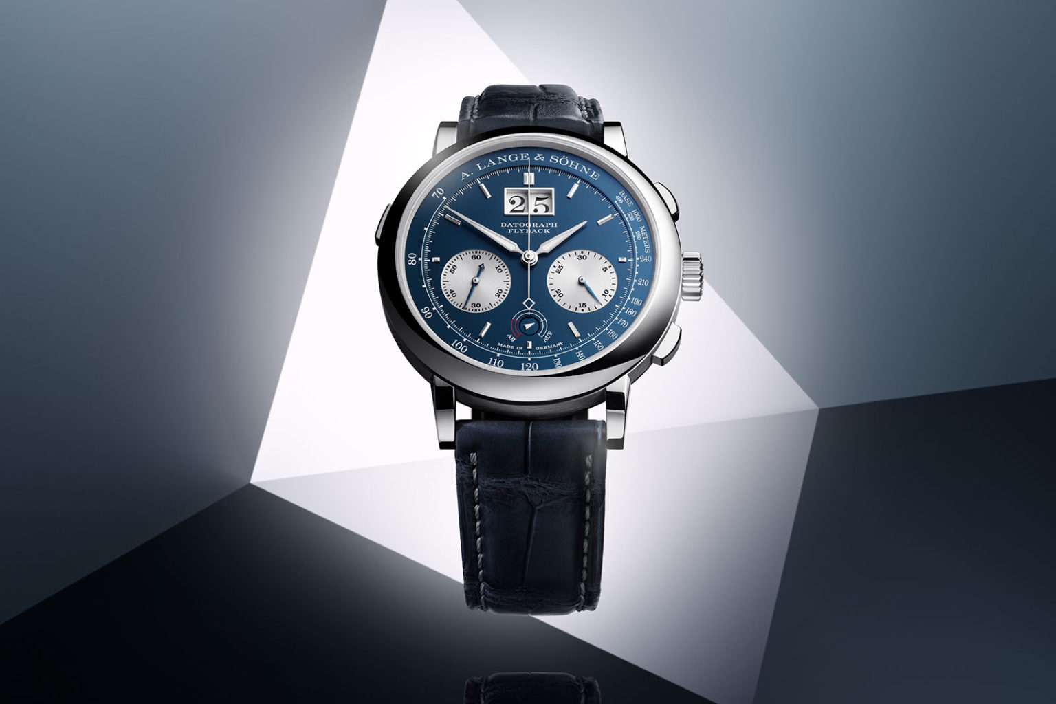 Lange Marks the Datograph’s 25th Anniversary in White Gold and Blue ...
