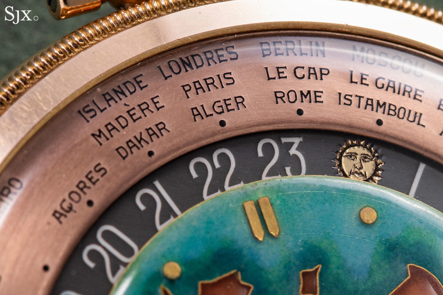 Up Close: Patek Philippe Cloisonné World Time Ref. 605 HU DE “World Map ...