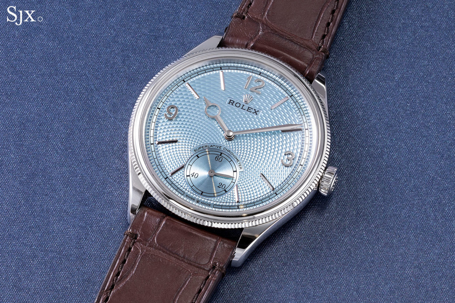 Hands On: Rolex Perpetual 1908 in Platinum “Ice Blue” | SJX Watches