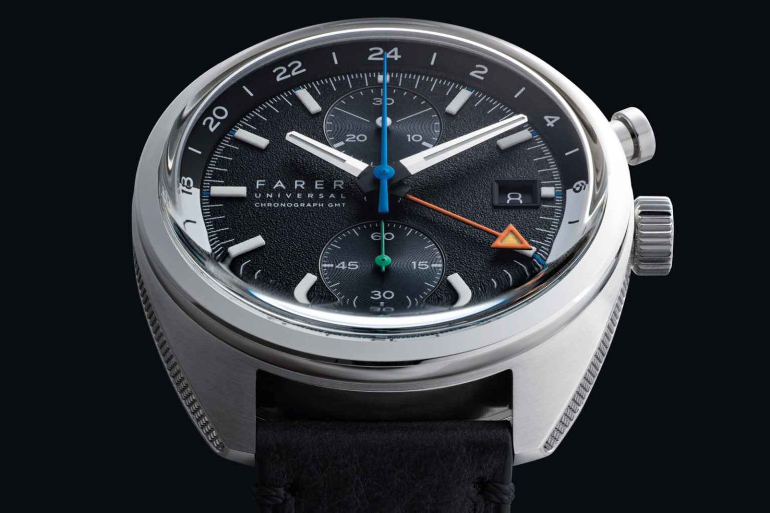 Farer Combines the Monopusher Chronograph and GMT | SJX Watches