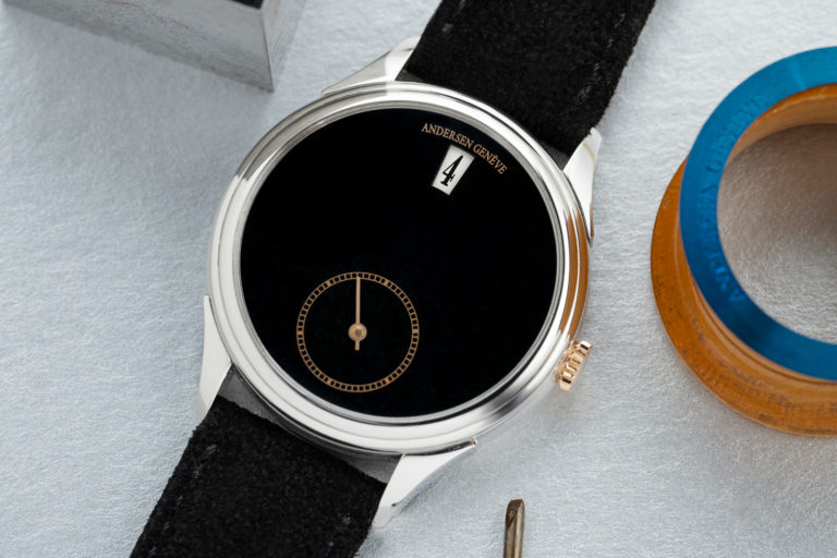 The Andersen Genève Jumping Hours in Minimalist Black Jade | SJX Watches