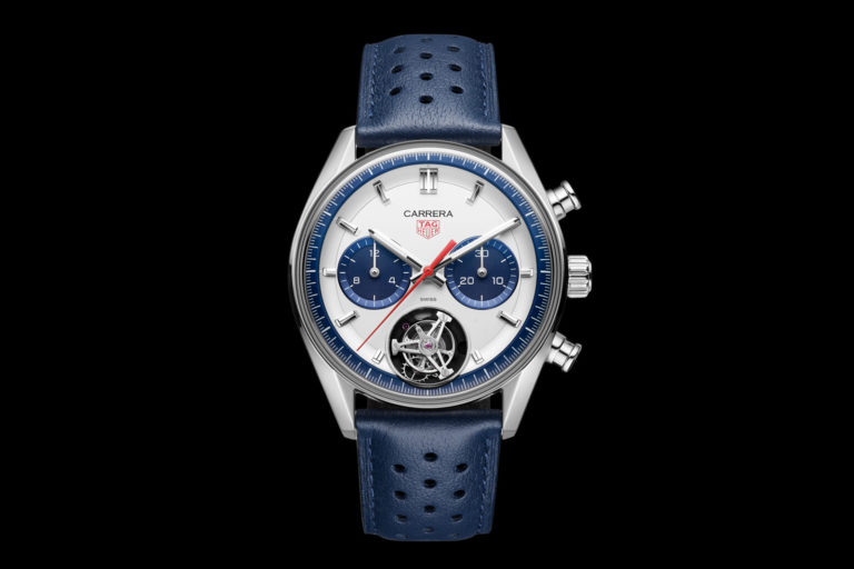 TAG Heuer’s Affordable Chronograph Tourbillon in Blue “Panda” Livery ...