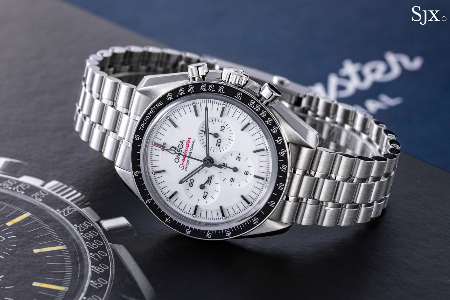 In-Depth: Omega Speedmaster Moonwatch with White Lacquer Dial | SJX Watches