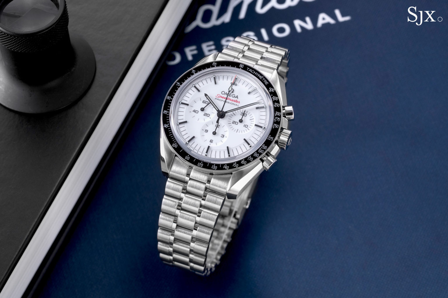 In-Depth: Omega Speedmaster Moonwatch with White Lacquer Dial | SJX Watches