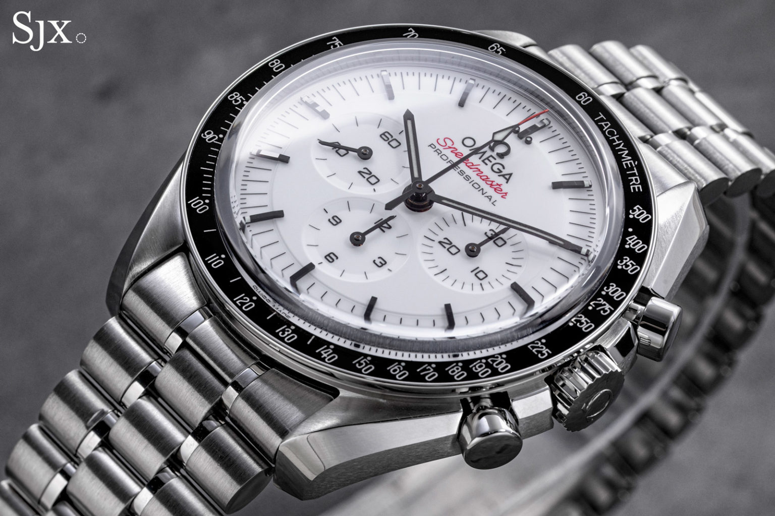 In-Depth: Omega Speedmaster Moonwatch with White Lacquer Dial | SJX Watches