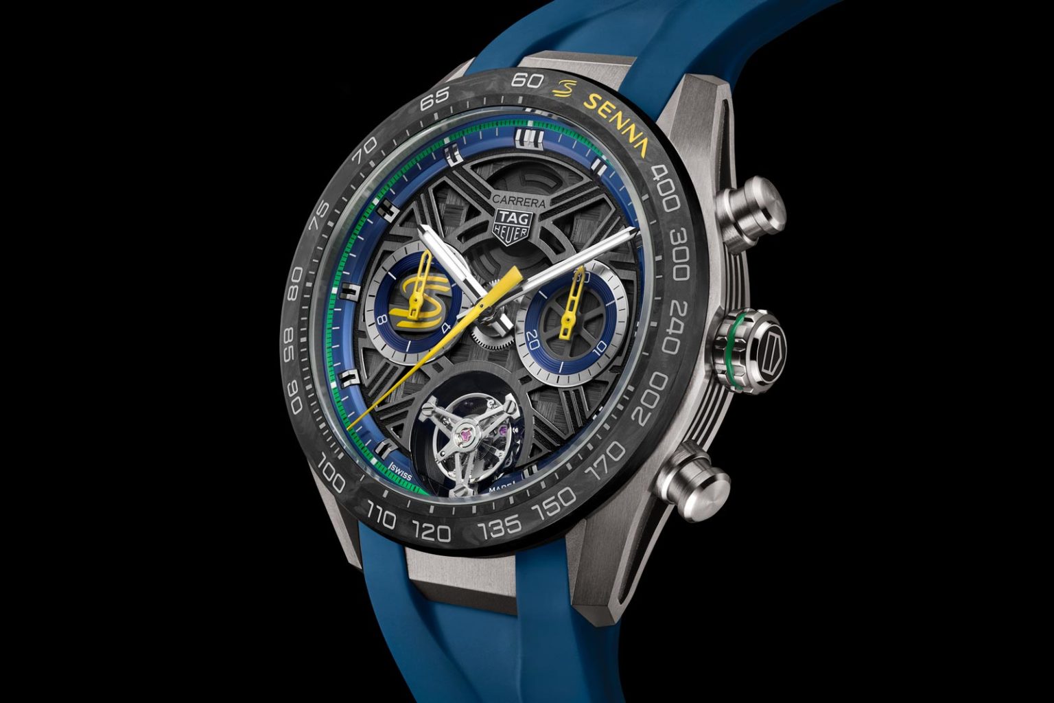 TAG Heuer Remembers Ayrton Senna with Carrera Chronograph Tourbillon ...