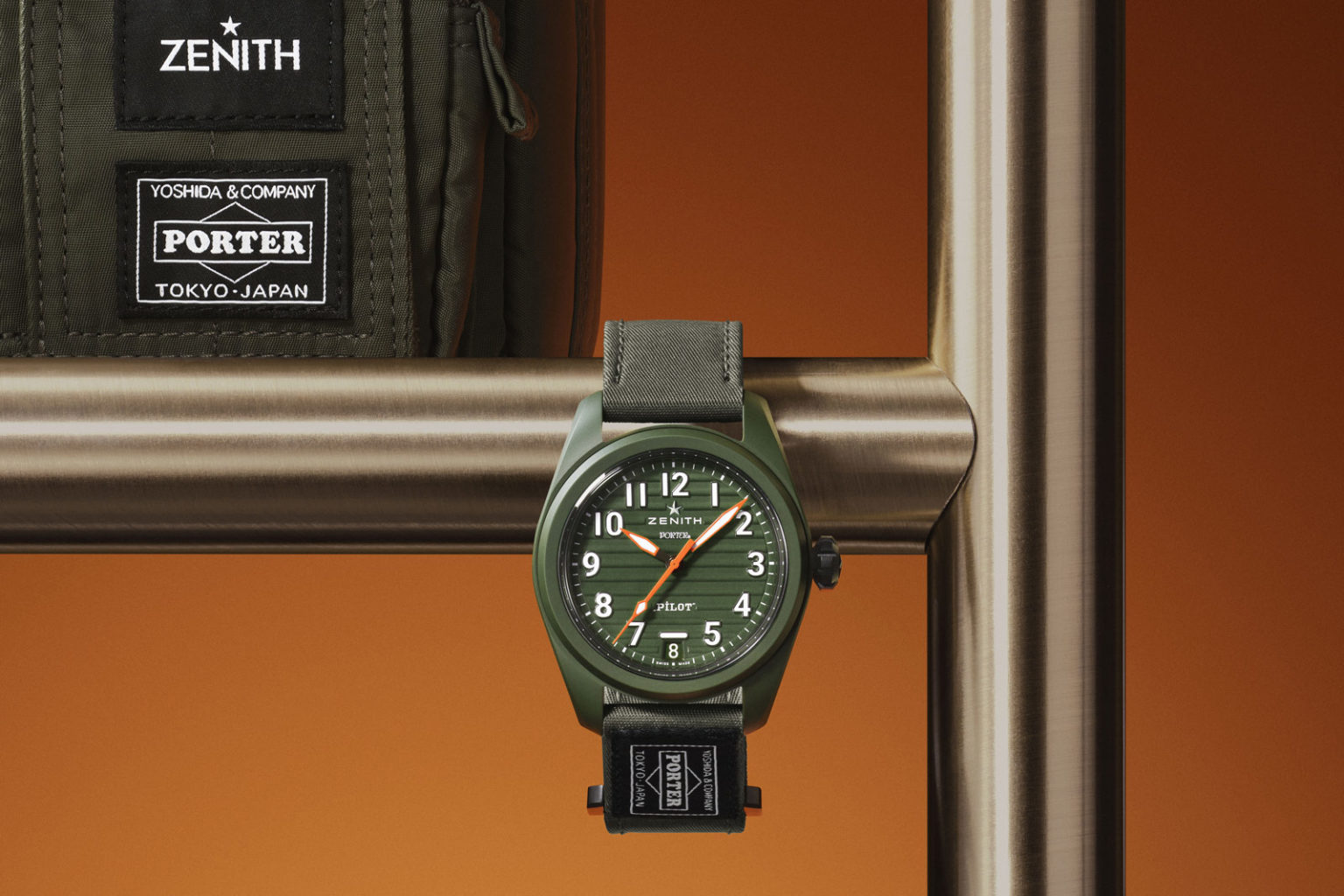 Zenith and Porter-Yoshida Pilot Watches in Green Ceramic | SJX Watches