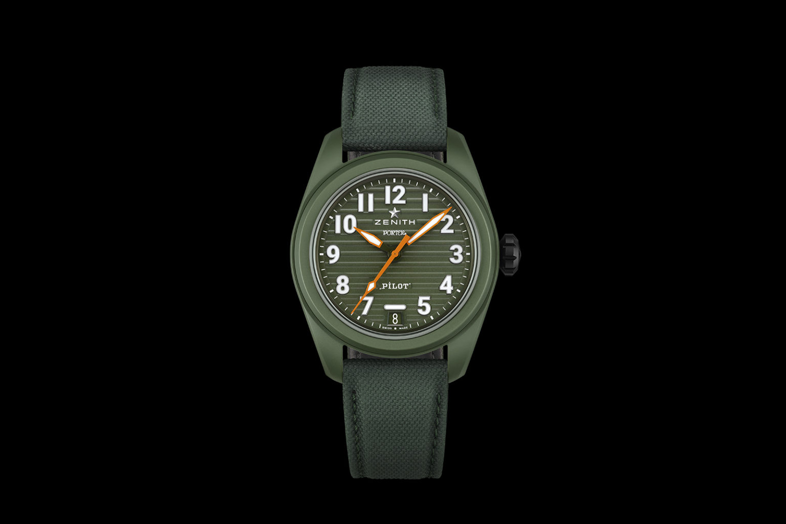 Zenith and Porter-Yoshida Pilot Watches in Green Ceramic | SJX Watches