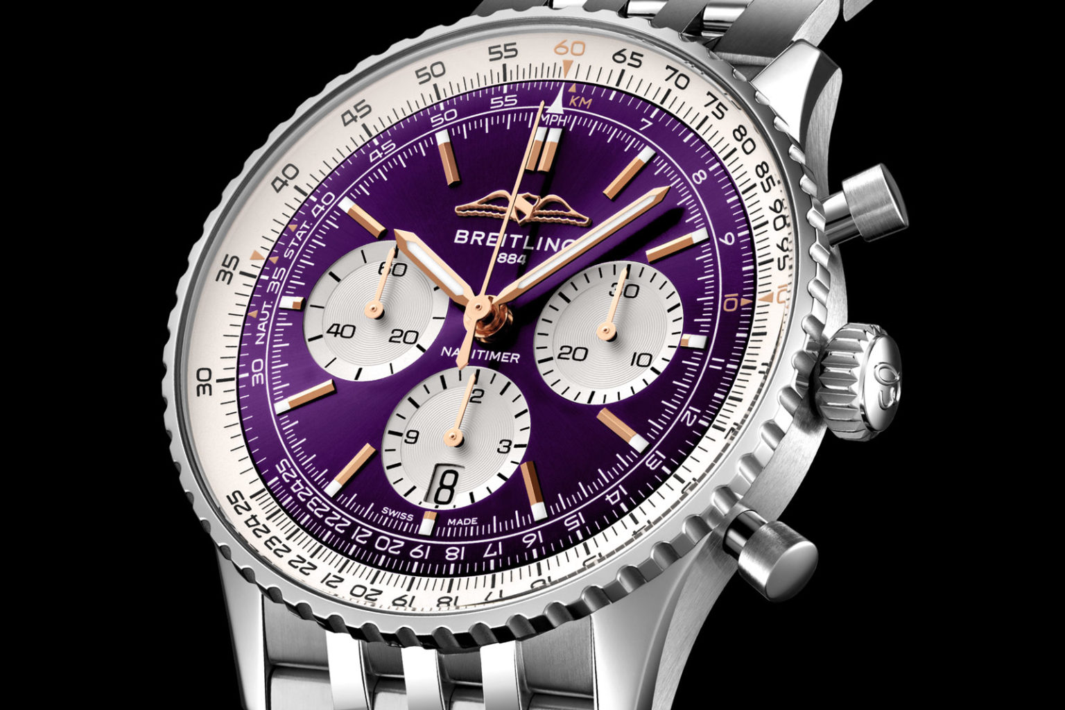 Breitling Introduces Navitimer B01 “Translucid” Purple | SJX Watches