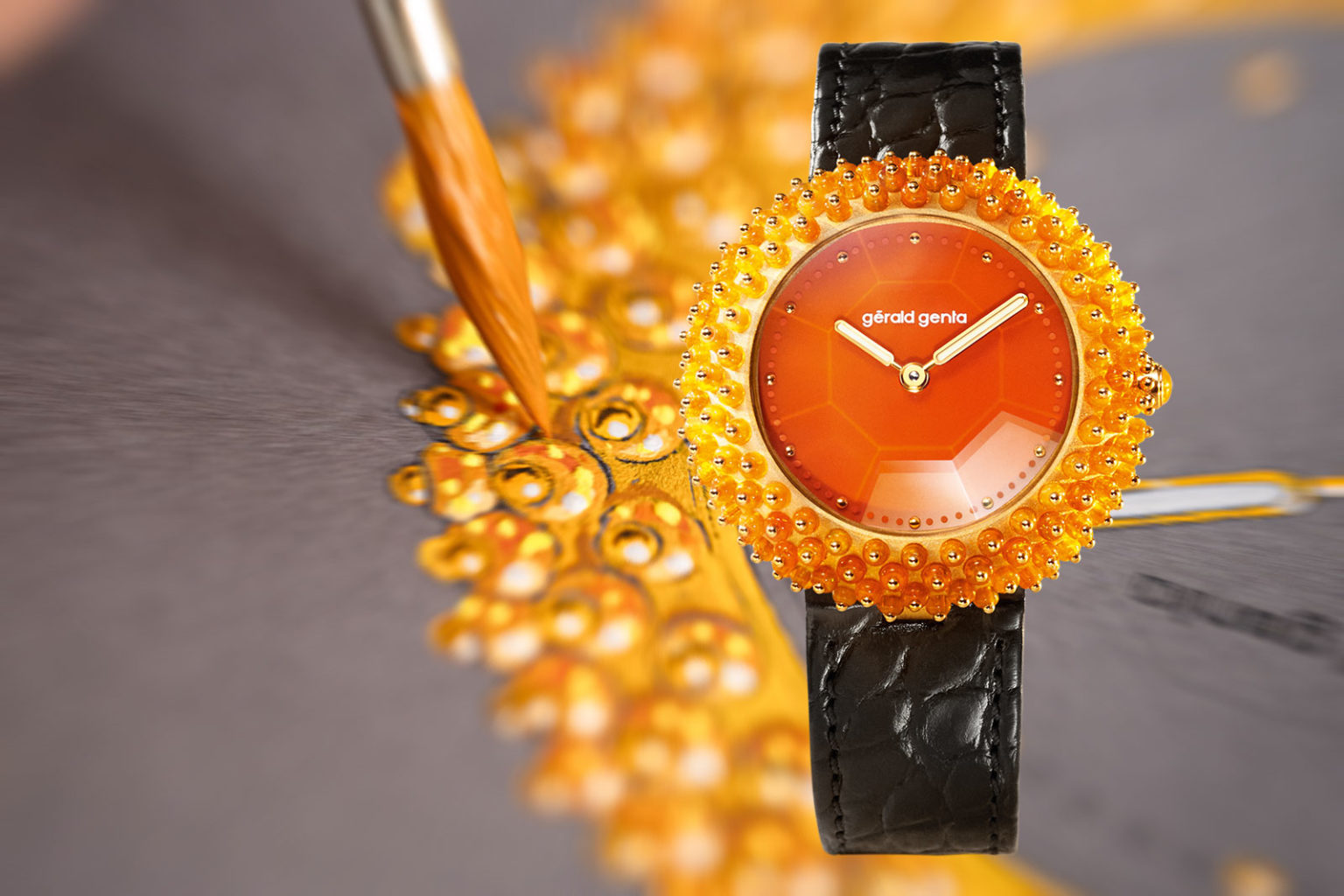 Gérald Genta Introduces the Gentissima Oursin Fire Opal | SJX Watches