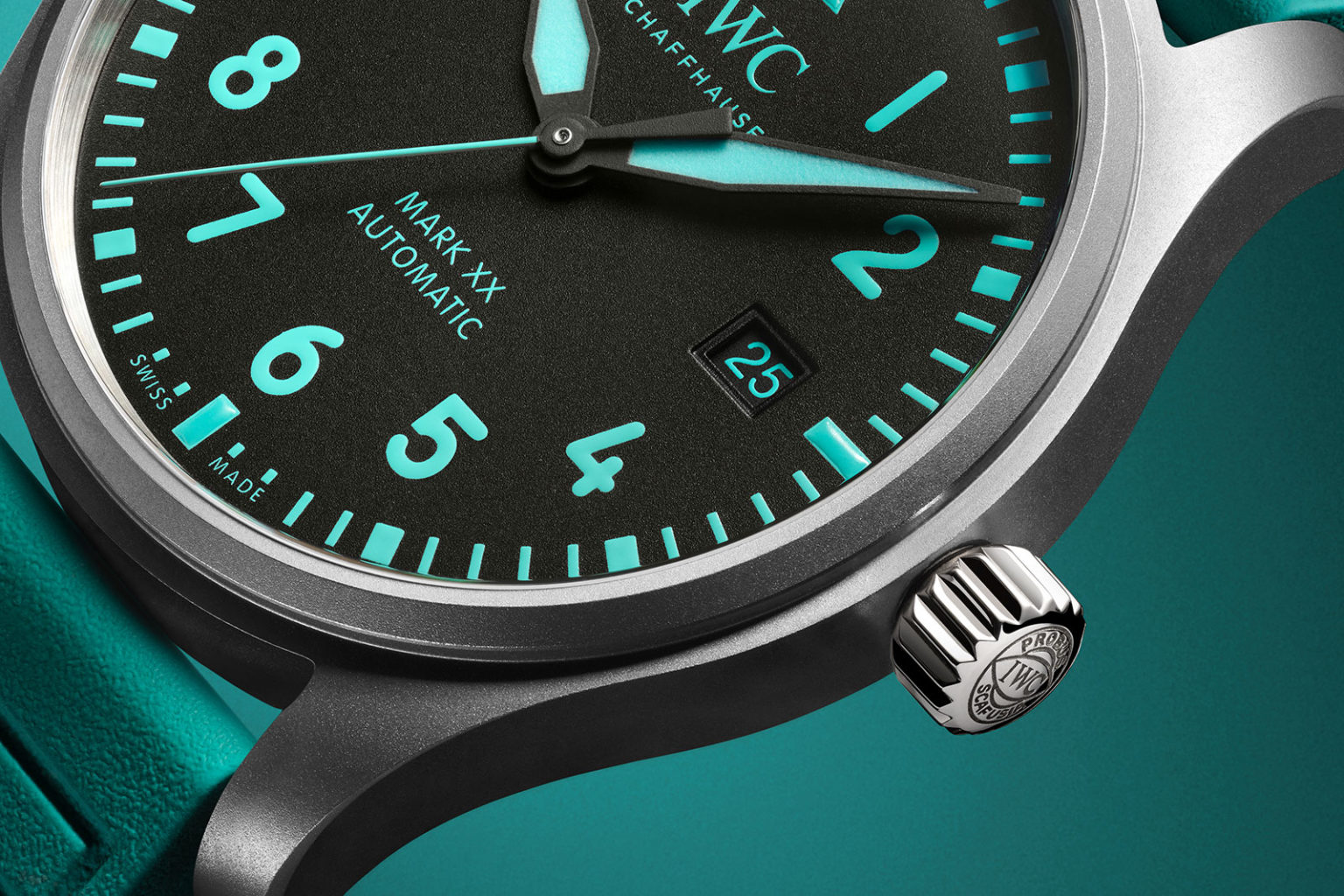Green Mercedes-AMG Petronas F1 Livery for the IWC Mark XX | SJX Watches